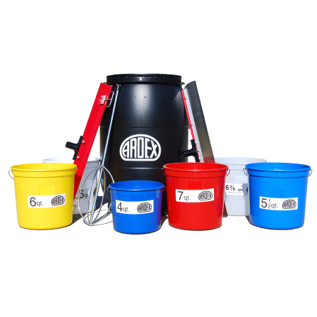 ARDEX Tool Kit has the industry-best self-leveling tools