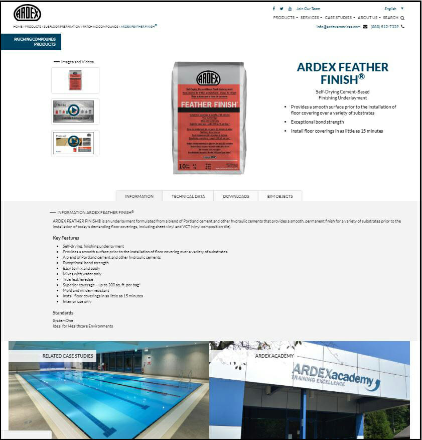 ARDEX Americas Launches New Website - ARDEX Americas