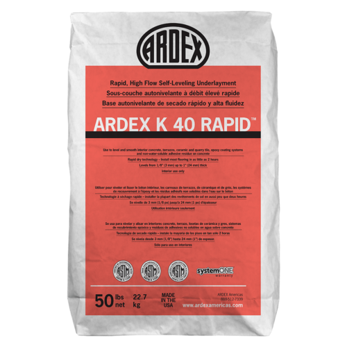 ARDEX K 40™ RAPID - Rapid, High Flow Self-Leveling Underlayment