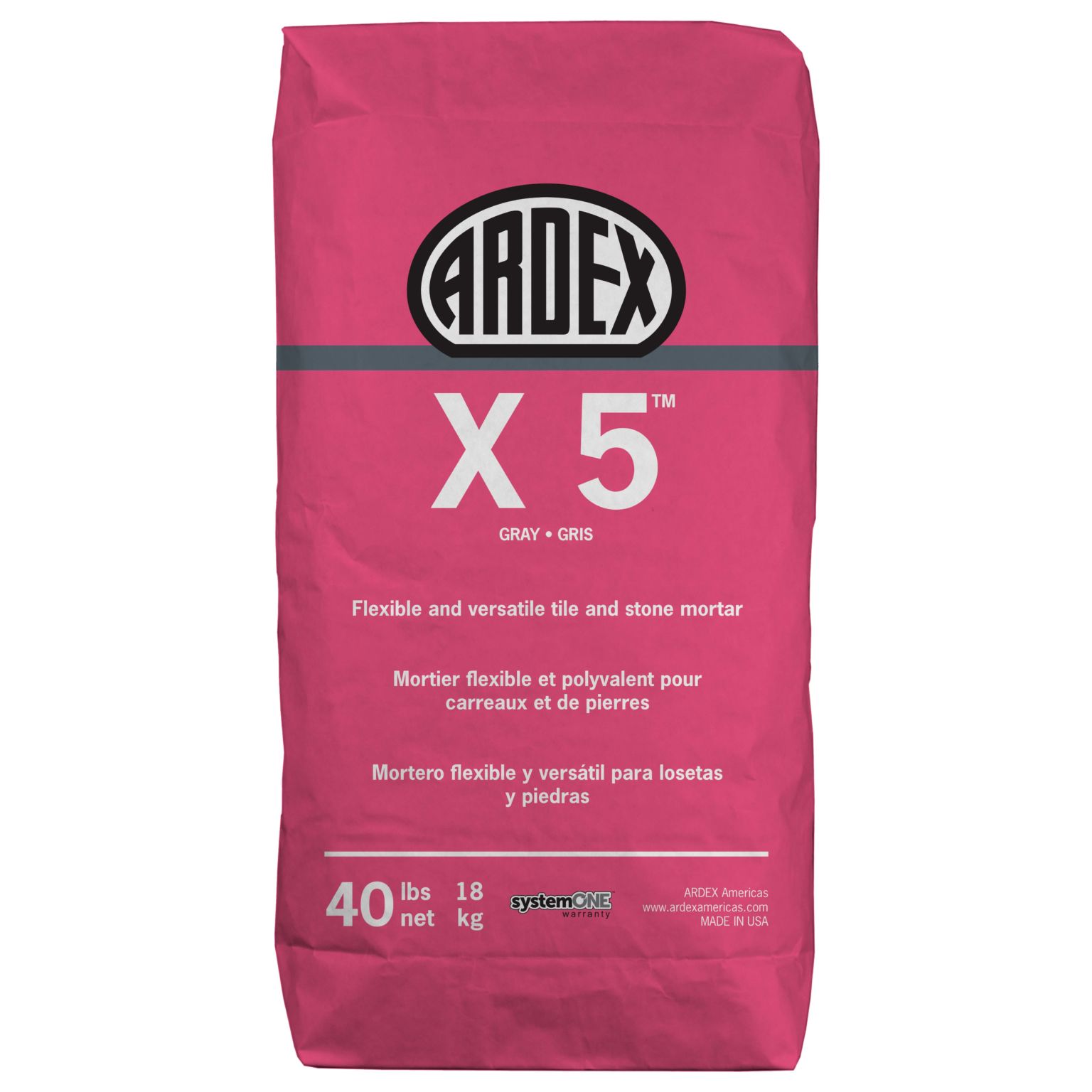 ARDEX X 5 flexible tile and stone polymer-modified mortar