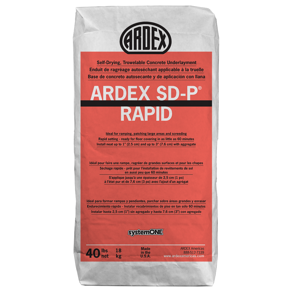 ARDEX SD-P RAPID Self-drying fast setting trowelable concrete underlayment